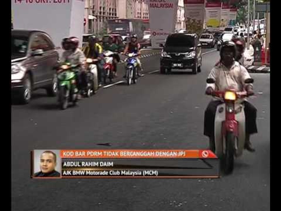 Kod bar PDRM tidak bercanggah dengan JPJ - video Dailymotion