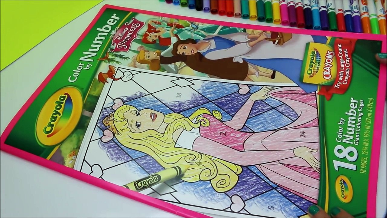 Princess ARIEL - Crayola GIANT COLOR BY NUMBER - Disney Princess ...