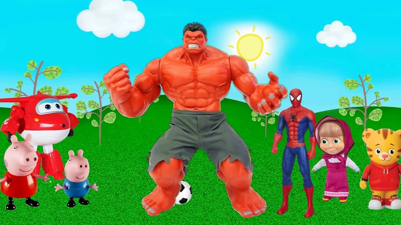 Peppa Pig George Pig Hulk Vs Hulk vermelho e Super man Batman Vs ...