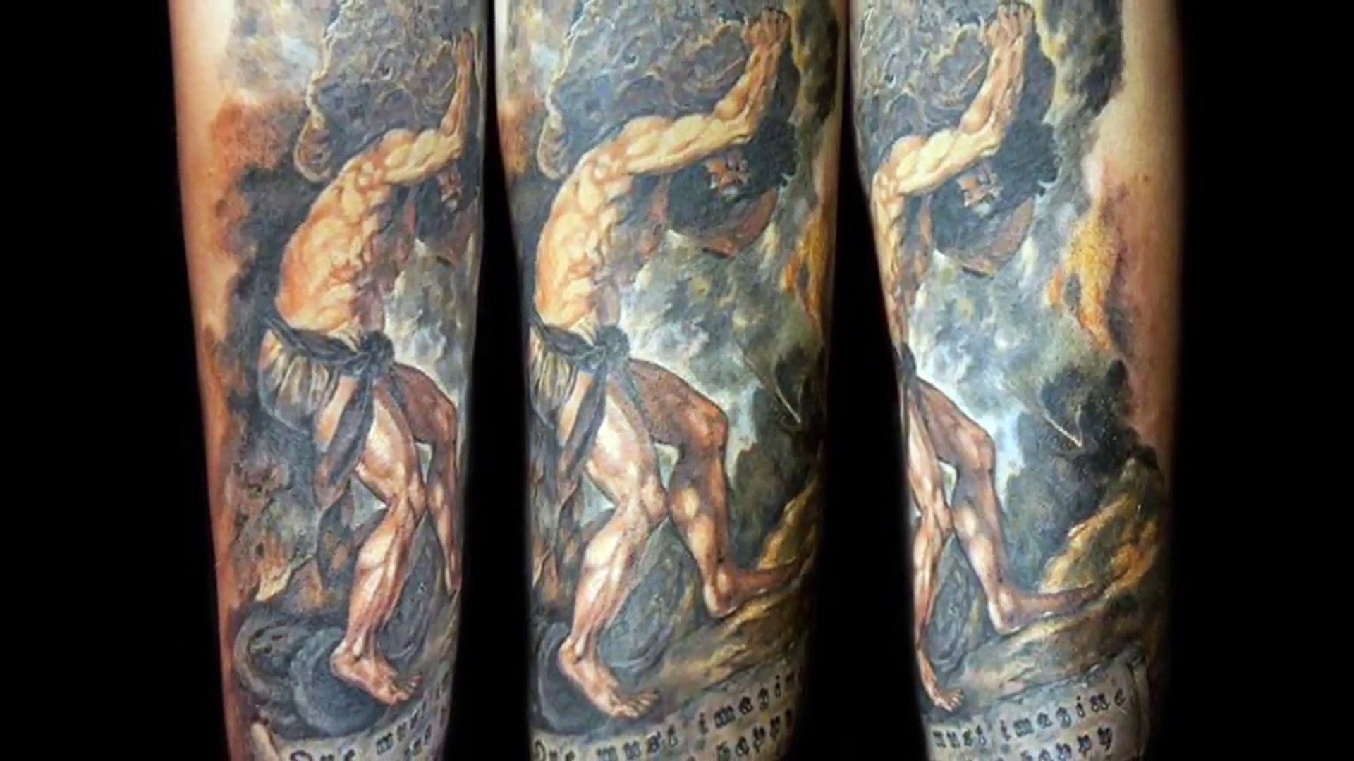 Sisyphus Tattoos Neotraditional Tattoos Atticus Tattoo Roman