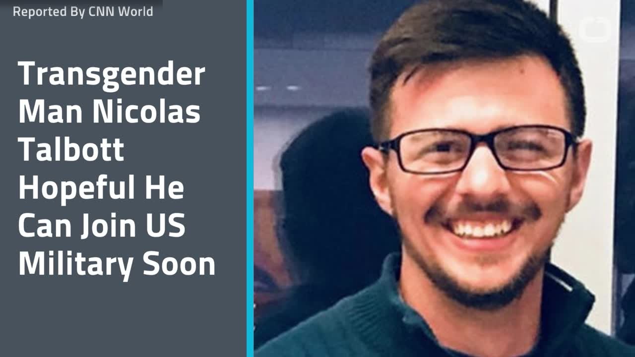 Transgender Man Nicolas Talbott Hopeful He Can Join US Military Soon ...