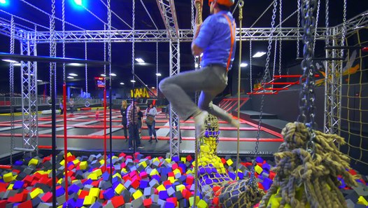The Trampoline Park with Blippi - Learn Colors and more! - Video ...