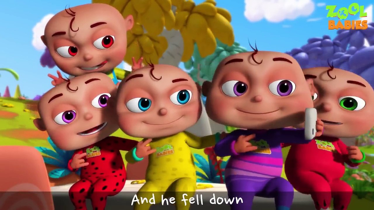 Five Little Babies Swimming In A Pool | Five Little Babies Collection ...