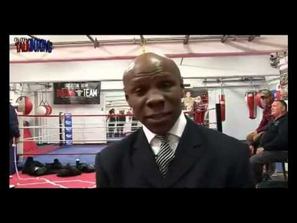 Boxers Chris Eubank Chris jr and trainer Ronnie Davies talk boxing ...