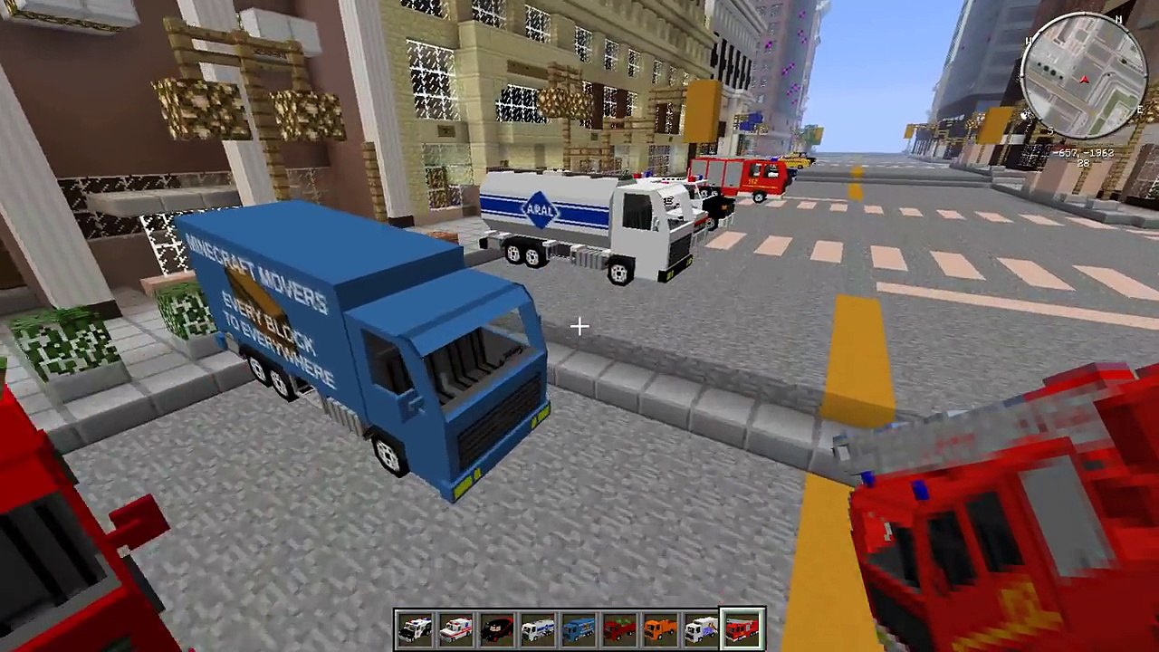 Minecraft EXTREME VEHICLES MOD / DRIVE AROUND IN SWAT CARS AND FIRE ...
