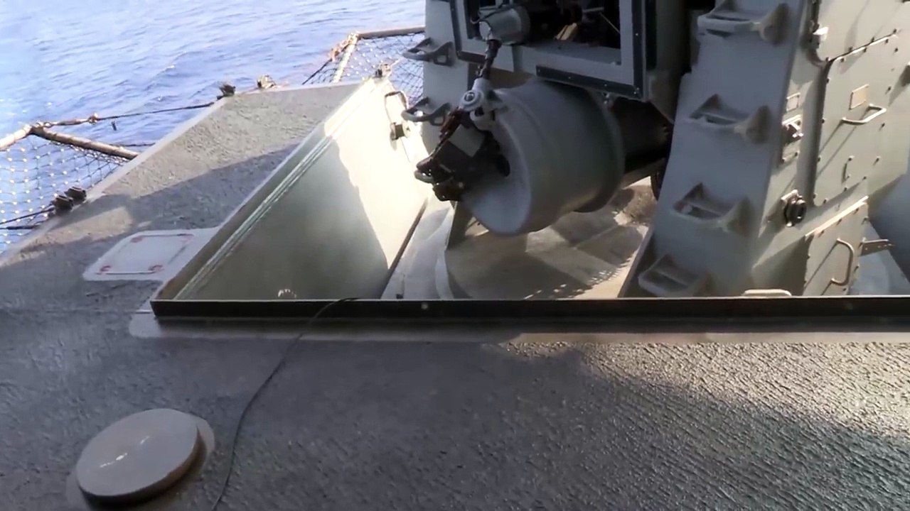 Ultimate Naval Weapons - Phalanx CIWS Six-Barrel Gatling Gun in Action ...