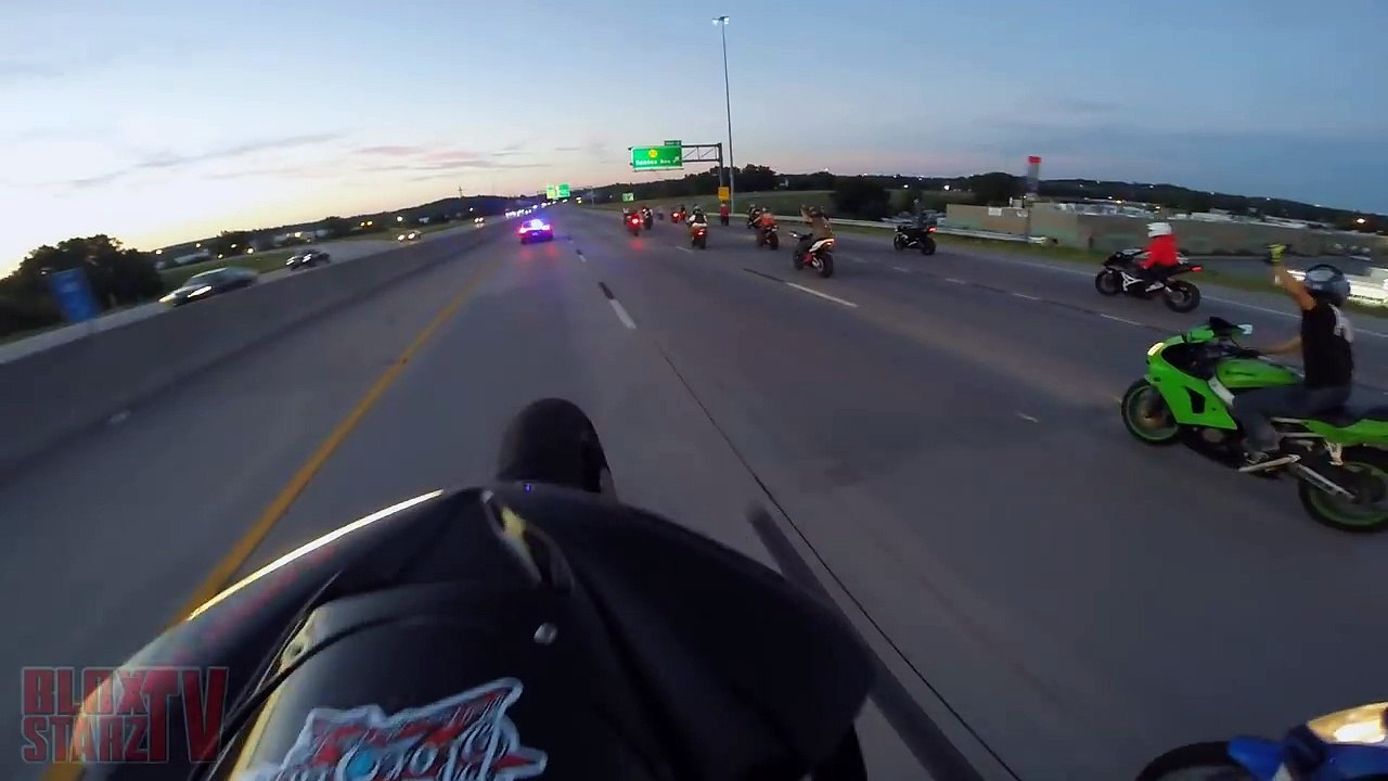 Bike VS Cop Chase Motorcycle Riding Long Wheelie Messing With Cops ...