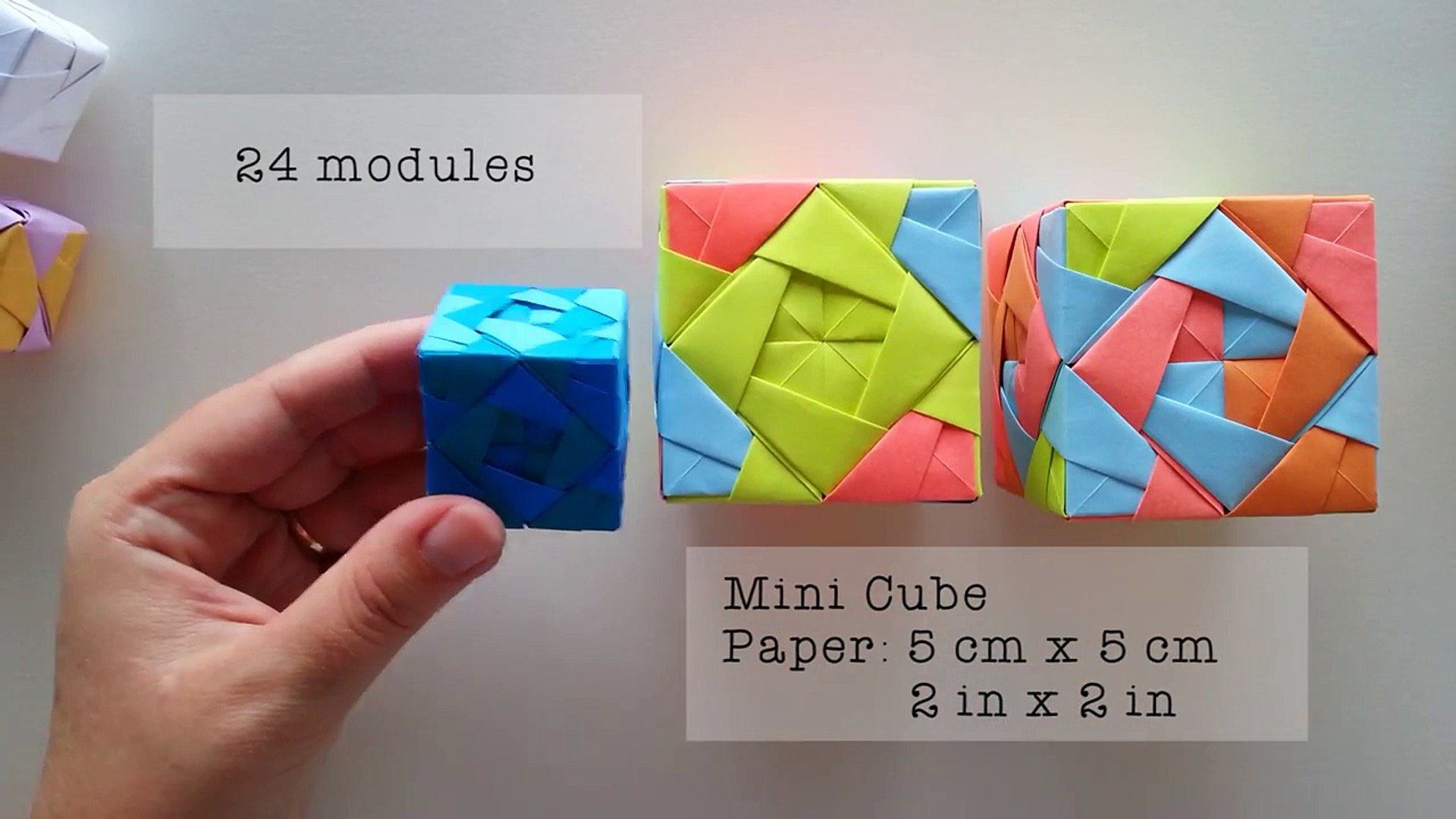 Origami Cube Sonobe Instructions