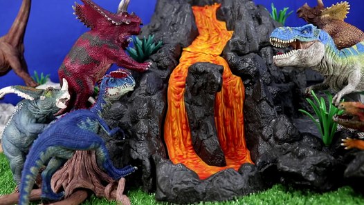 The Volcano Song - ♫ & ♫ Dinosaur Songs for kids - Schleich Giant ...