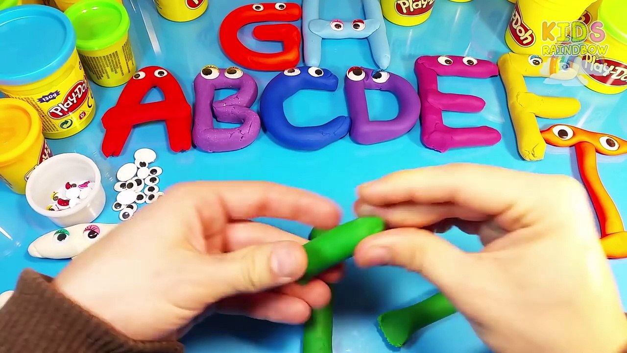ABC - Play Doh Guide Song for Children Baby Nursery Rhymes Alphabet How ...