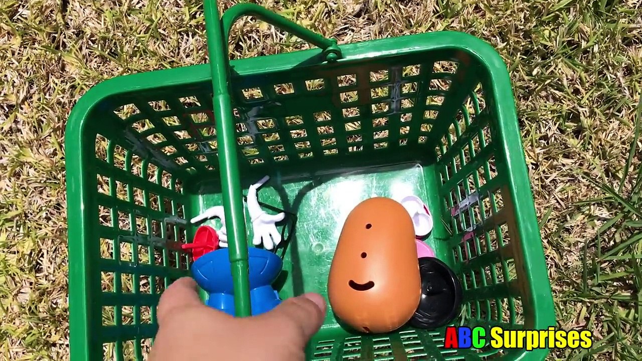 Learning for Toddlers Mr Potato Head Toy Hunt Outdoor Learn Body Part ...