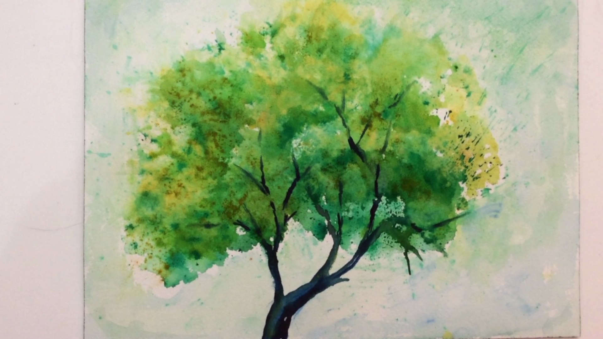 Watercolor Trees For Beginners Painting A Tree With Watercolor | Learn