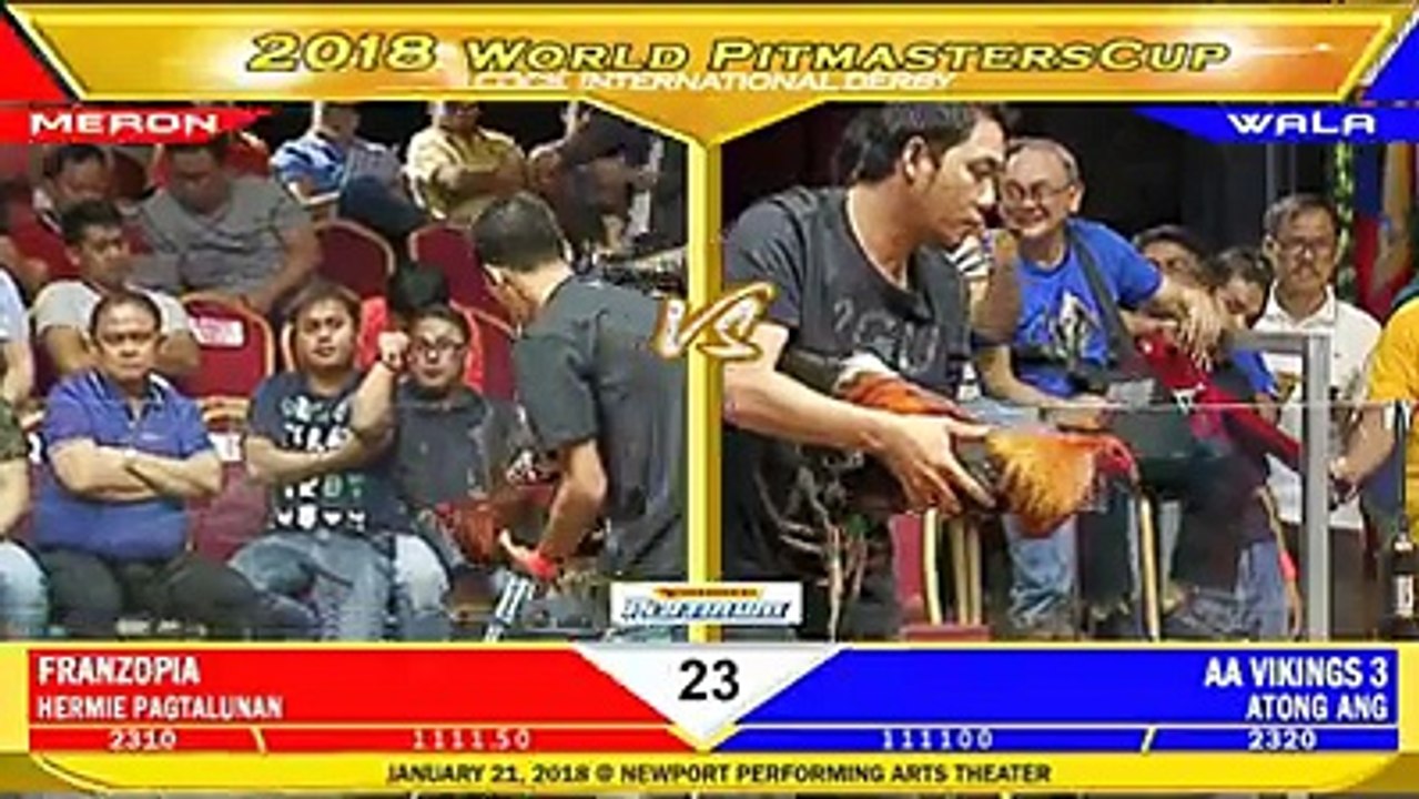 WORLD PITMASTER CUP 2018 FIGHT 26 SAN ROQUE BB VS FAFAFA GAMEFARM ...