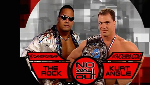 Wwe No Way Out 2001 - Kurt Angle(c) Vs The Rock - Offical Promo - video ...