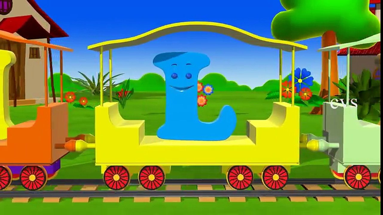 Learn Alphabet Train Song - 3D Animation Alphabet ABC Train song for ...