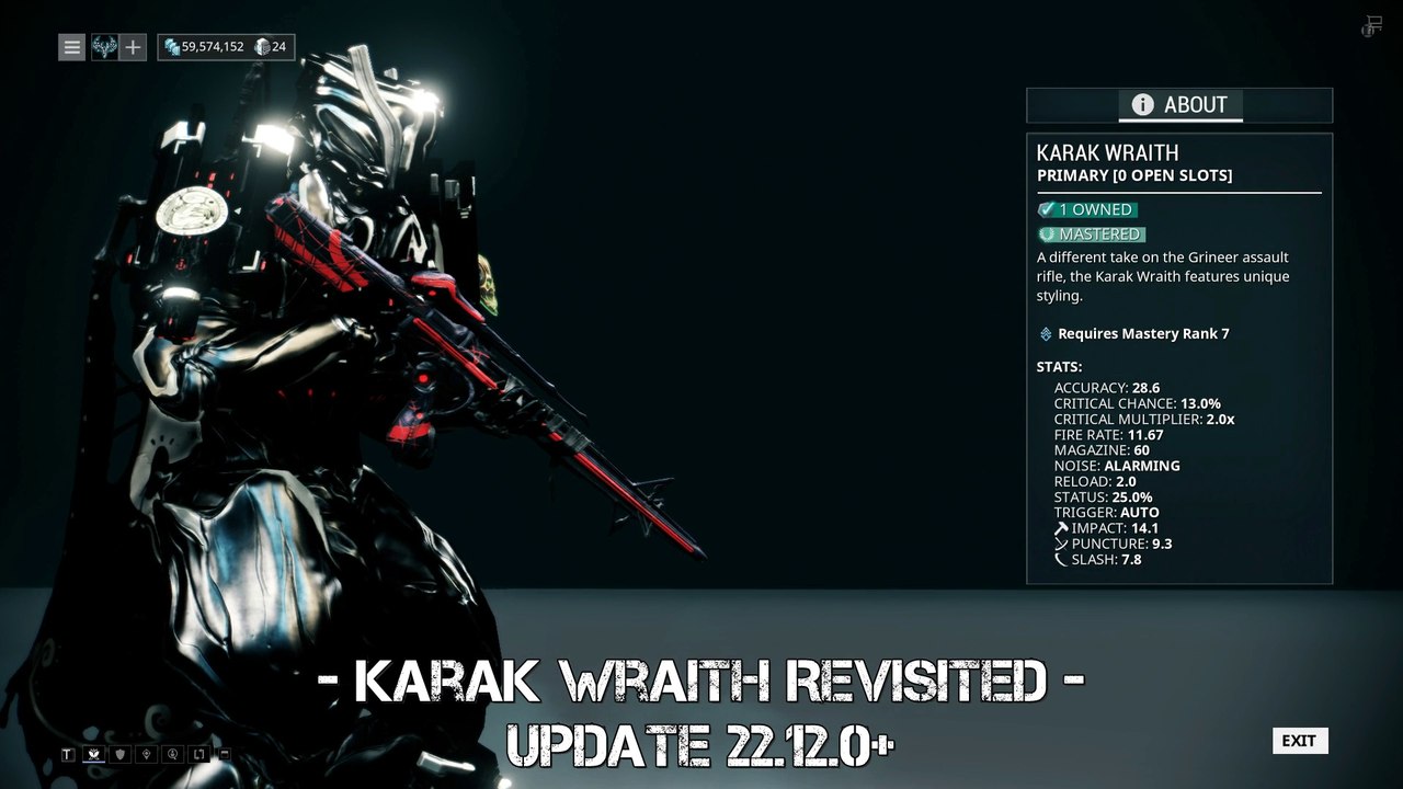 Warframe: Karak Wraith Revisited after the rework 2018 - Update 22.12.0 ...