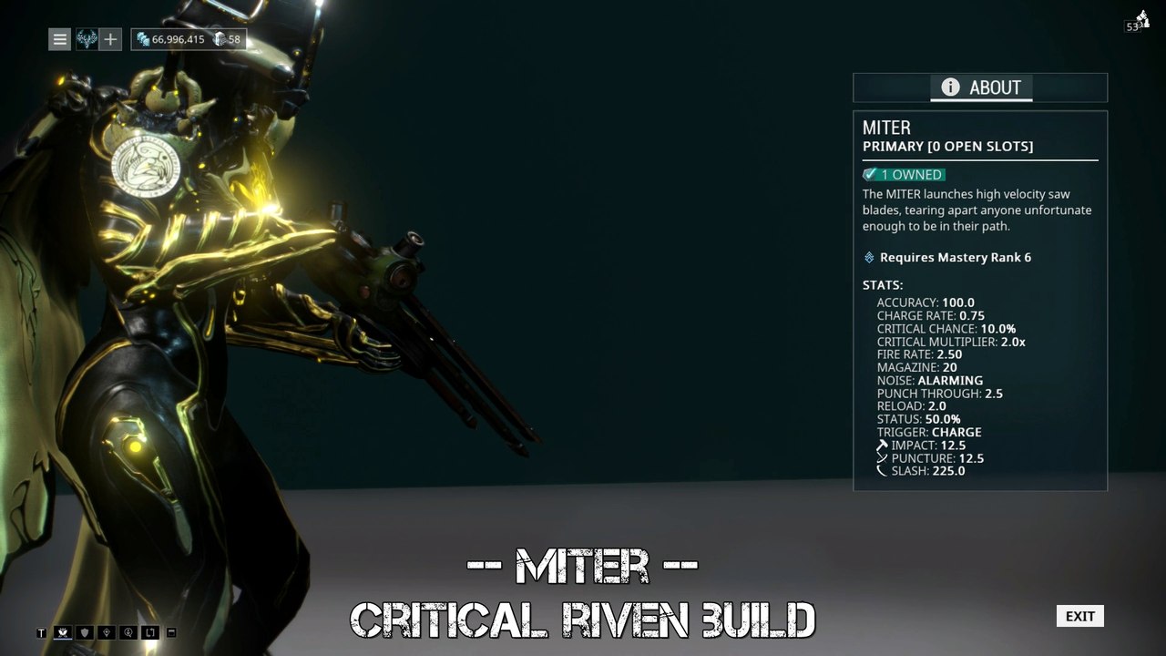 Warframe Miter Critical Riven Build - video Dailymotion
