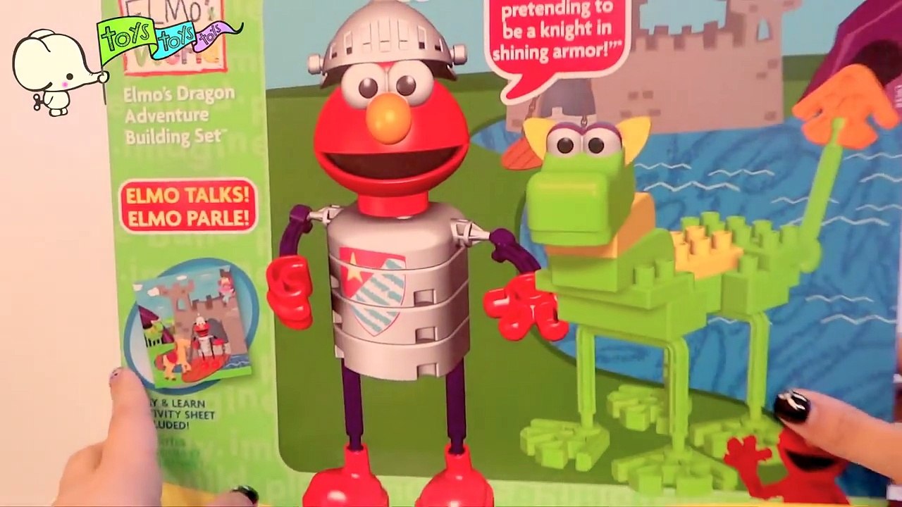 Lets Build Elmo and his dragon by Kid Knex - Juguemos a armar a Elmo y ...