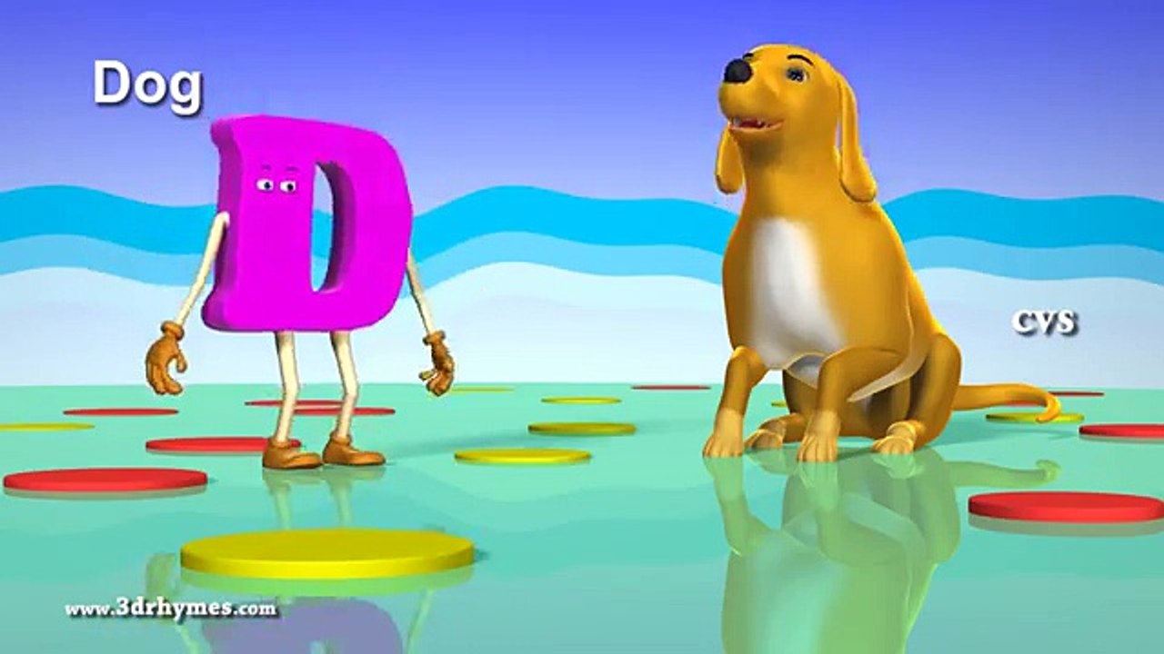 A is for Ant Nursery rhymes 3D Animation ABC Animals Alphabet song for ...