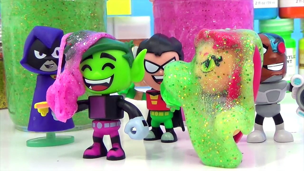 TEEN TITANS GO Starfire vs Beast Boy Do It Yourself SLIME Kids Craft ...
