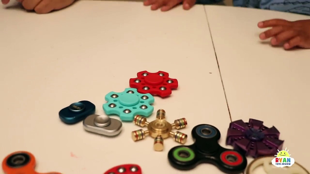 FIDGET SPINNER CHALLENGE and Amazing Spinners tricks with Ryan ...
