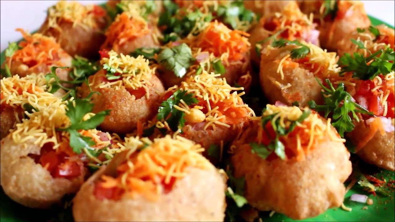 Sukha Masala Puri Dry Masala Pani Puri Recipe - video Dailymotion