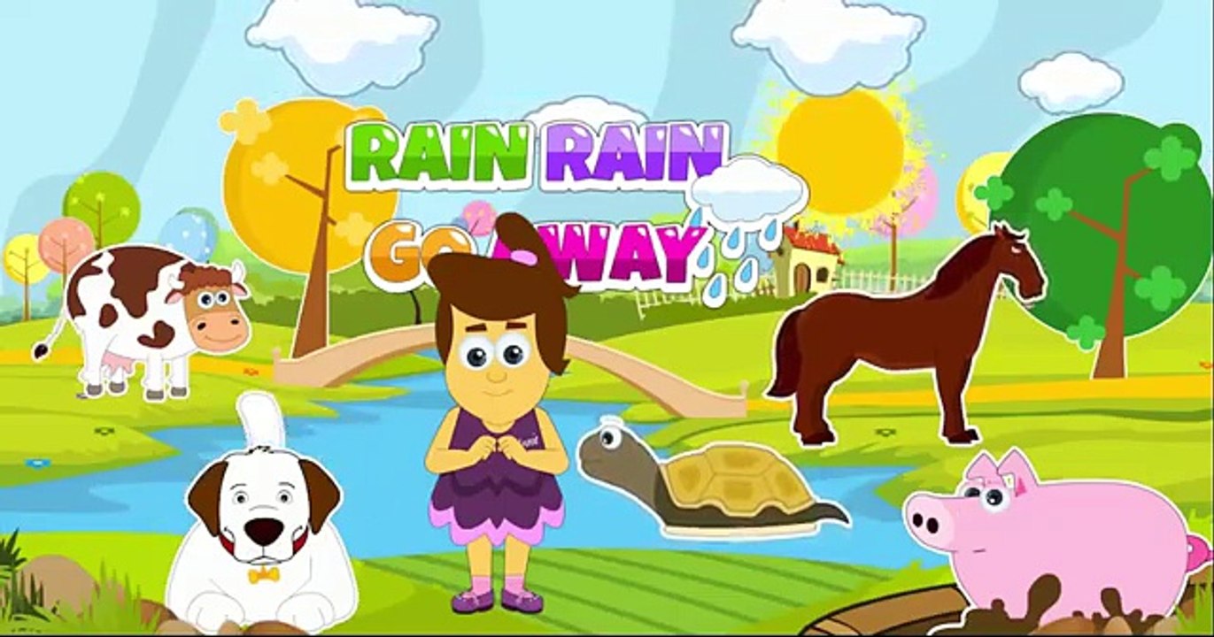 Rain Rain Go Away | Nursery Rhyme With Lyrics | Cartoon Animation ...