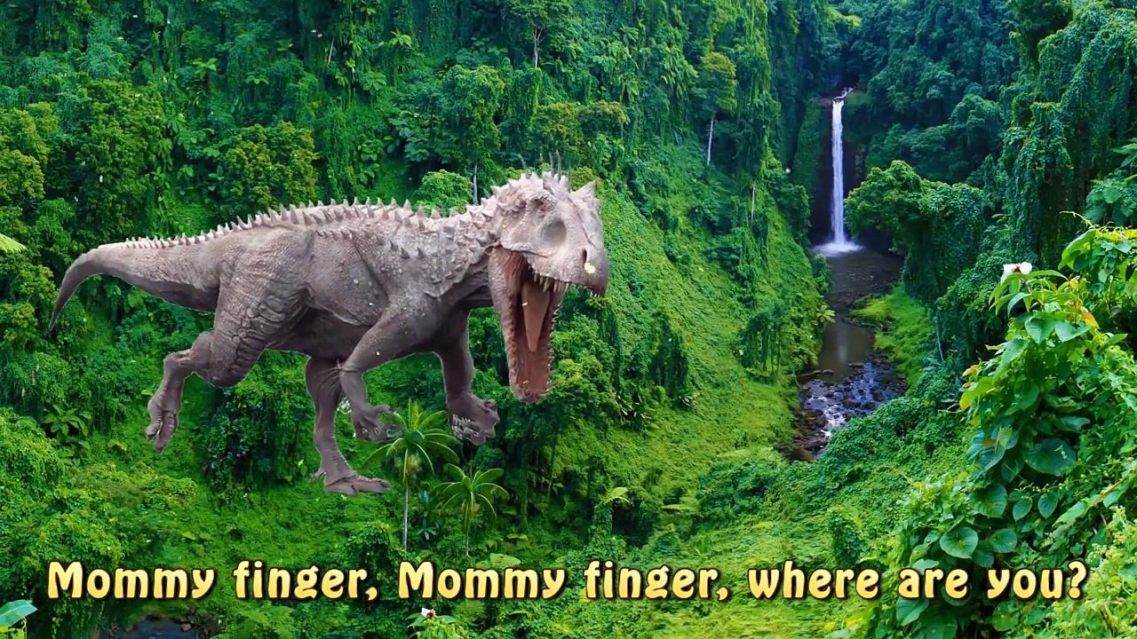 Crazy Dinosaur VS Snake Finger Family Indominus Rex Nursery Rhymes ...