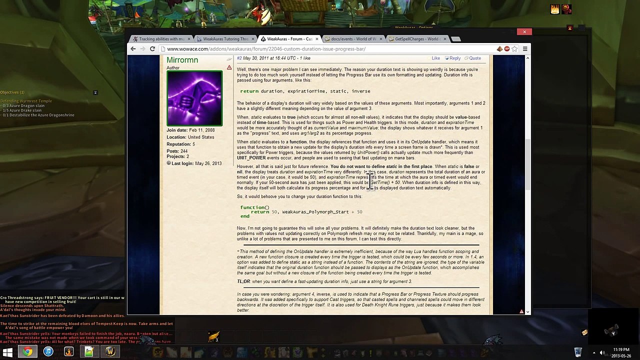 Weak Auras Tutorial: Tracking abilities with charges or Stacks - video ...