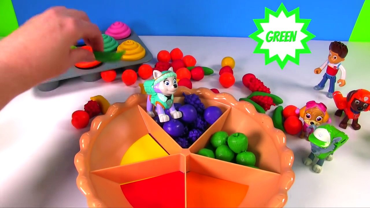 Paw Patrol Color Sorting Pie & Cupcakes Fun Colors for Children - video ...