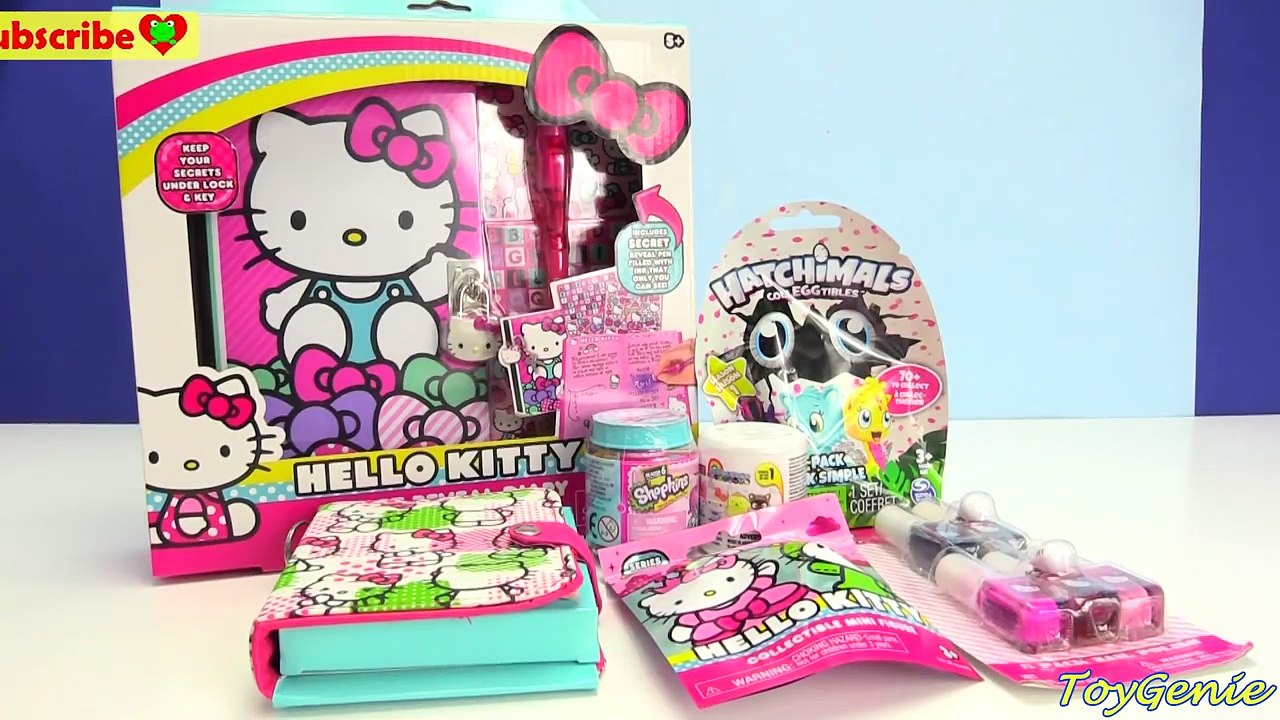 Hello Kitty Secret Reveal Diary and Hatchimals Colleggtibles Surprises ...