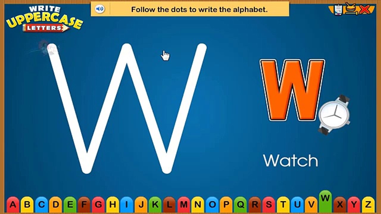 Learn to Write Letter, Uppercase and Lowercase Alphabet a to z Writing ...