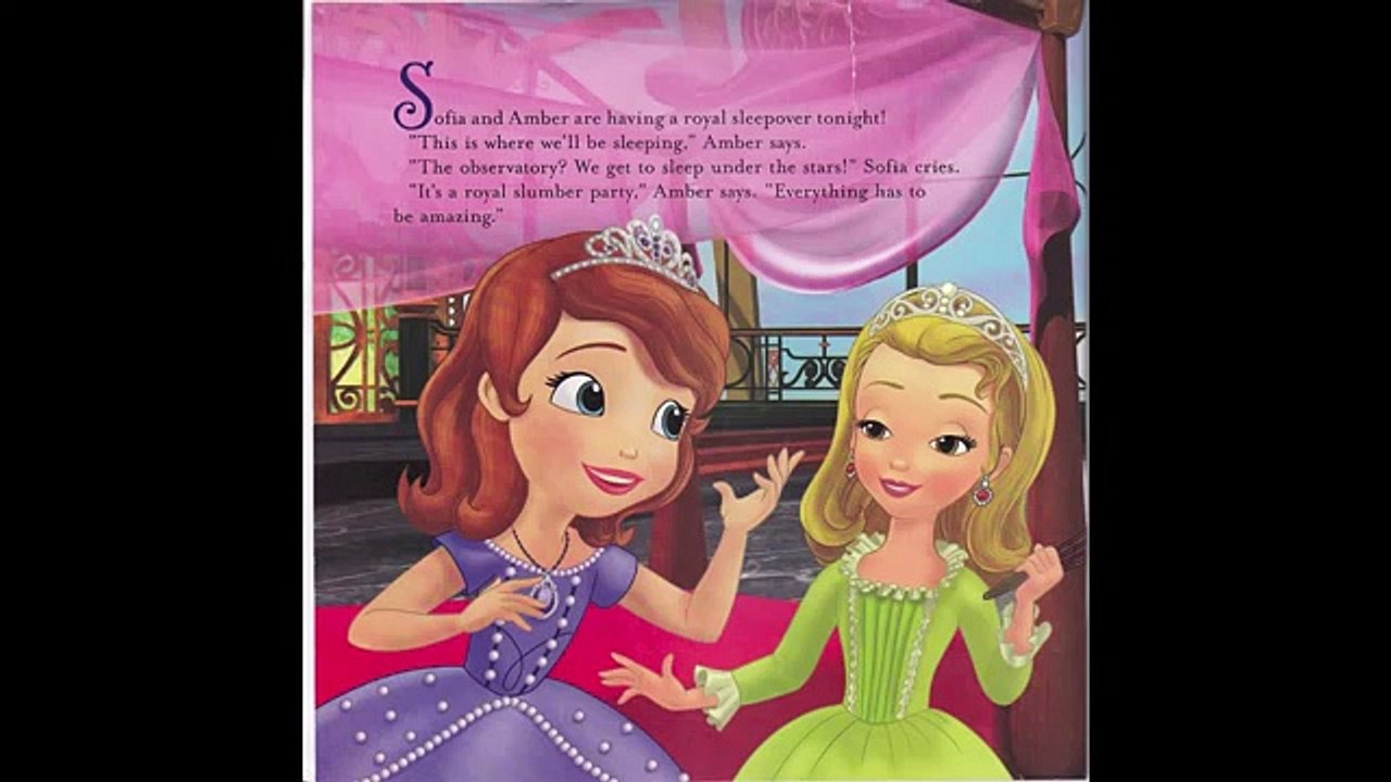 Disney Sofia The First The Royal Slumber Party Storytime Book Reading ...