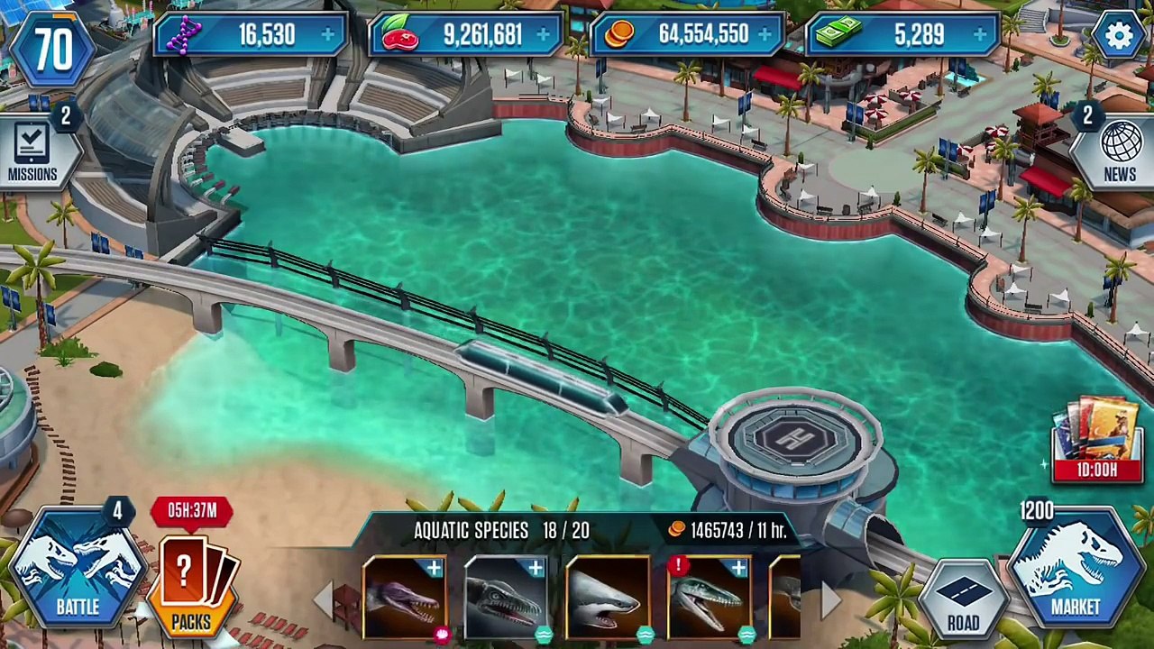 XIPHACTINUS LEVEL 40 - NEW Aquatic Dino Jurassic World The Game - video ...