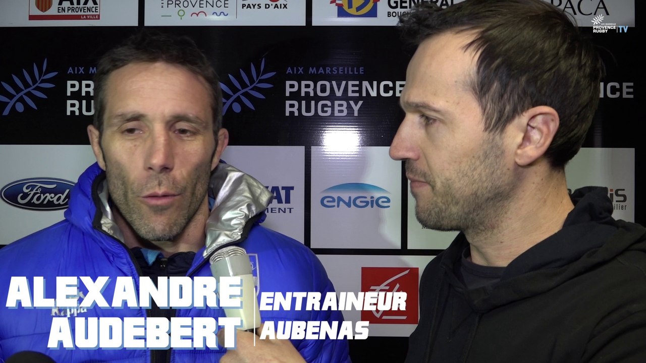 Provence Rugby / Aubenas : la réaction d'Alexandre Audebert - Vidéo ...