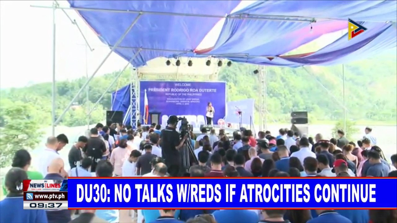 NEWS | Du30: No talks with Reds if atrocities continue - video Dailymotion