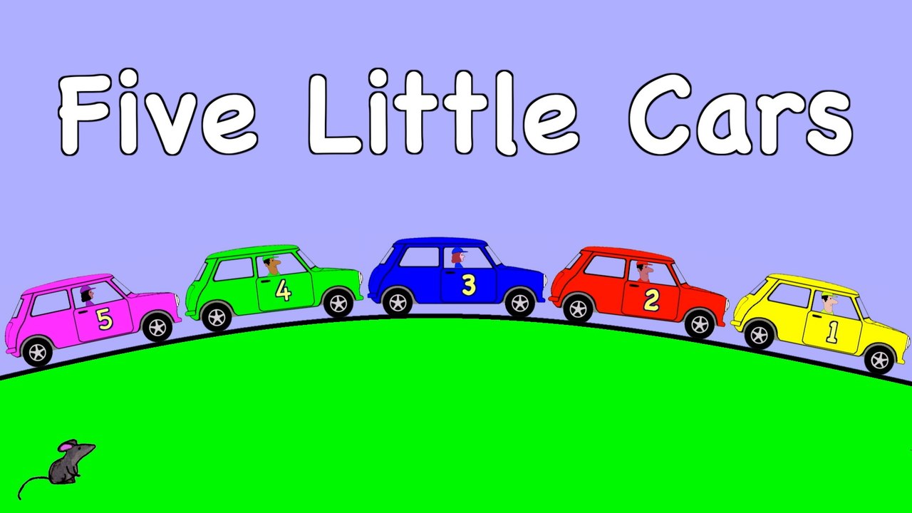 Five Little Cars | NURSERY RHYME | RainbowRabbit | (Official Video ...