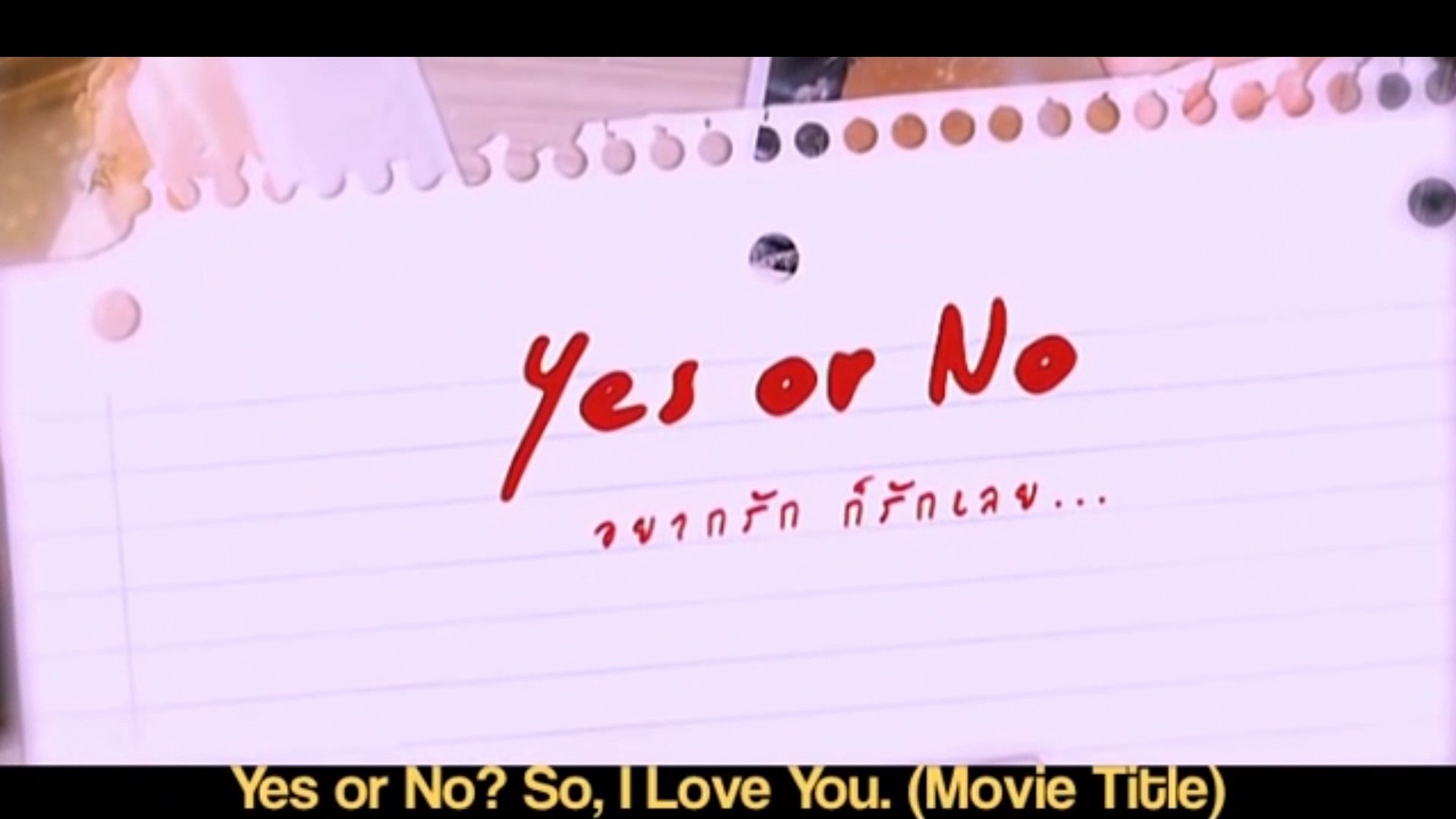 Yes Or No Thai Movie Wallpaper