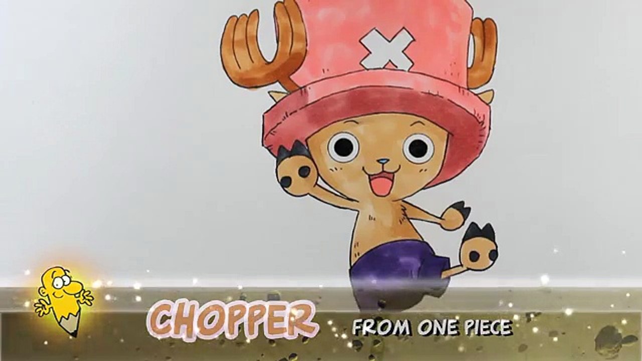 How to draw Tony Chopper [One Piece] drawing tutorial - 動画 Dailymotion
