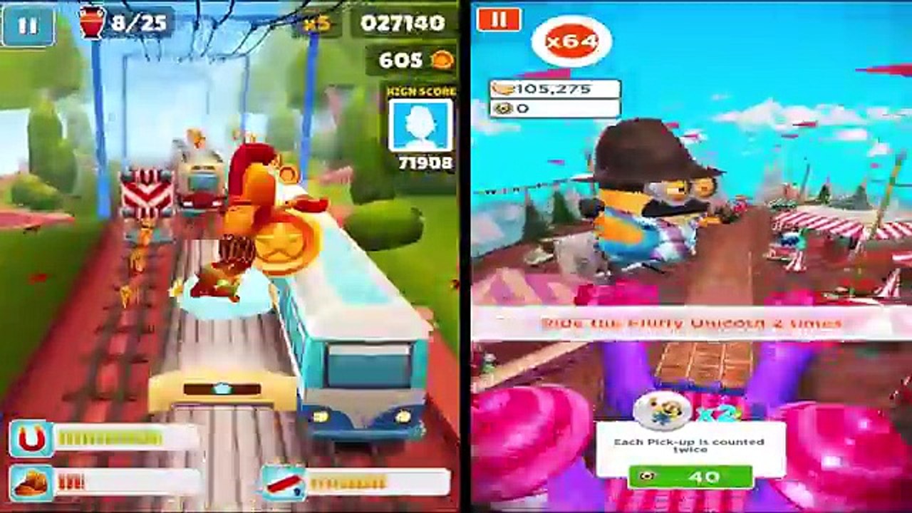 Subway Surfers VS. Despicable Me: Minion Rush – Видео Dailymotion