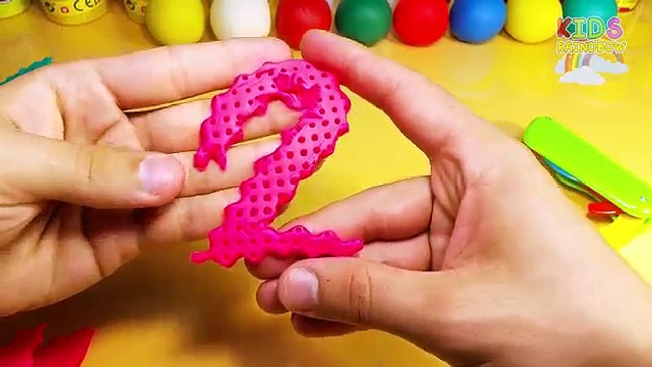 123 Play Doh Numbers Play-Doh Learning Number Massinha Learn Numeros ...
