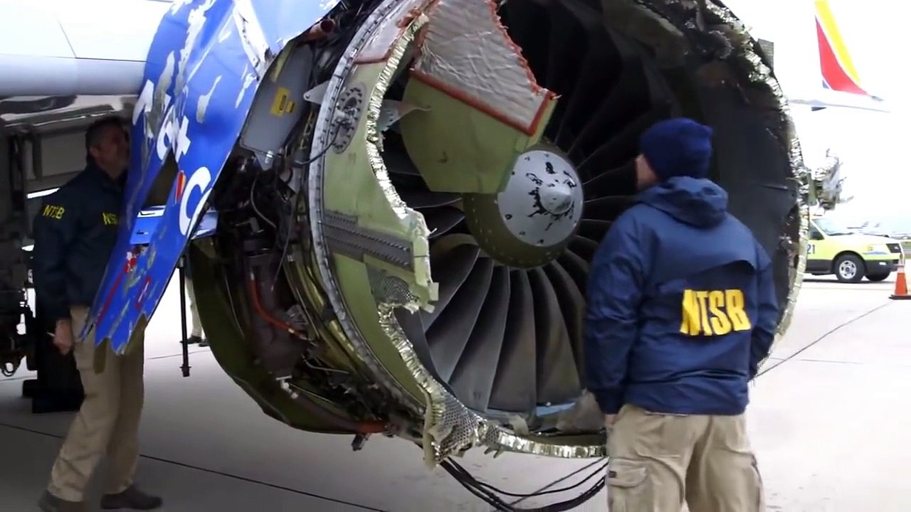 Southwest Airlines Flight 1380 NTSB Engine Video - video Dailymotion