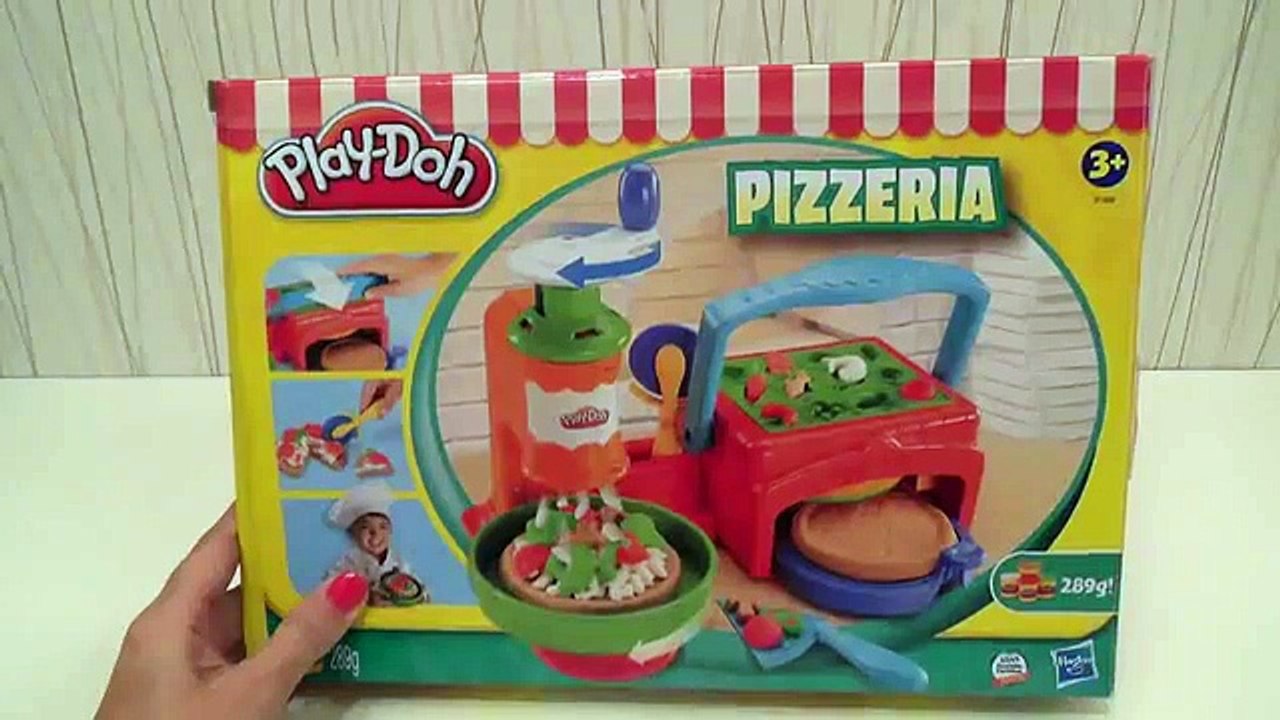 Play Doh Pizzeria Playdough from Hasbro, Cook and Eat pizza toy for kid ...