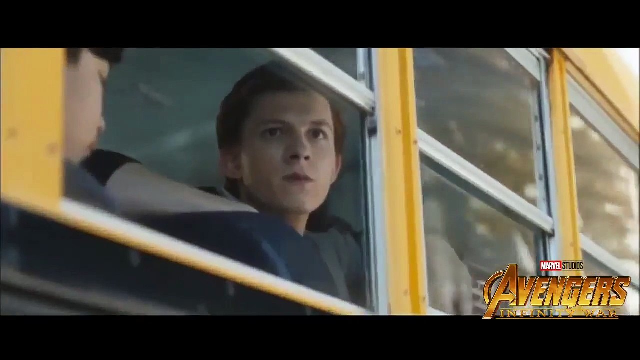 Spiderman School Bus Scene Leak Avenger Infinity War _ Avenger Infinity ...