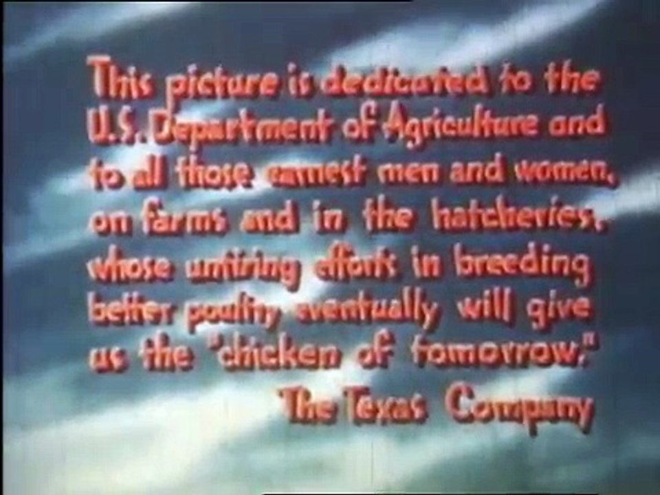The Chicken of Tomorrow 1948 Poultry Farming Documentary - video ...