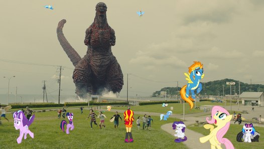 Ponies watch Shin Godzilla - video dailymotion