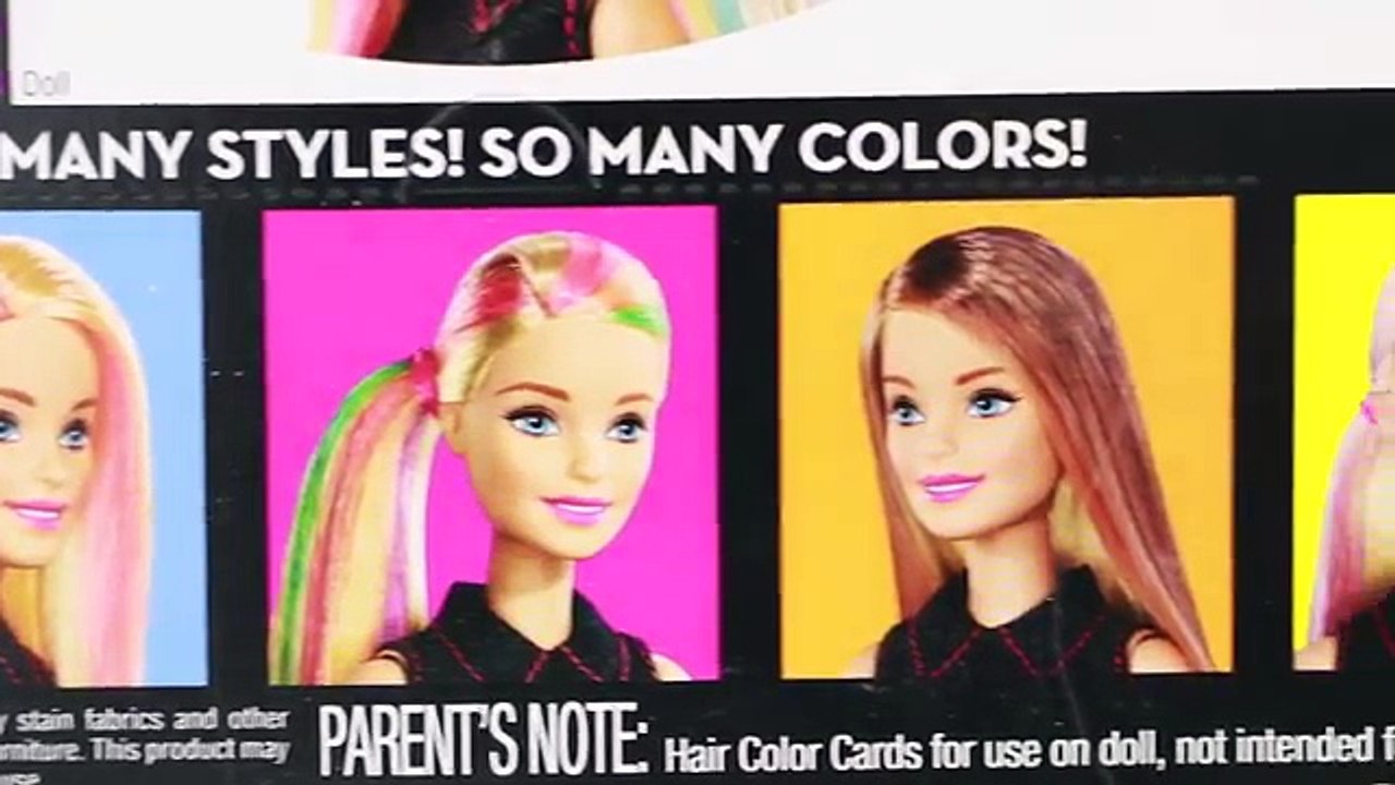 Barbie Mix N Color Doll - How to Color Barbie Hair - video Dailymotion