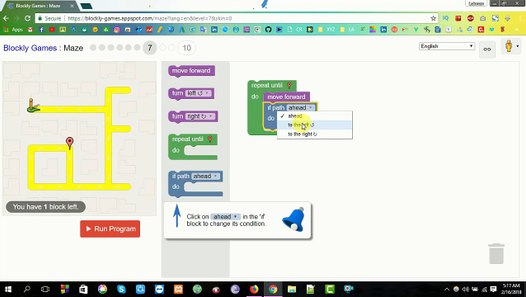 Blockly Games Maze Level 1 to 10 Solution - video dailymotion