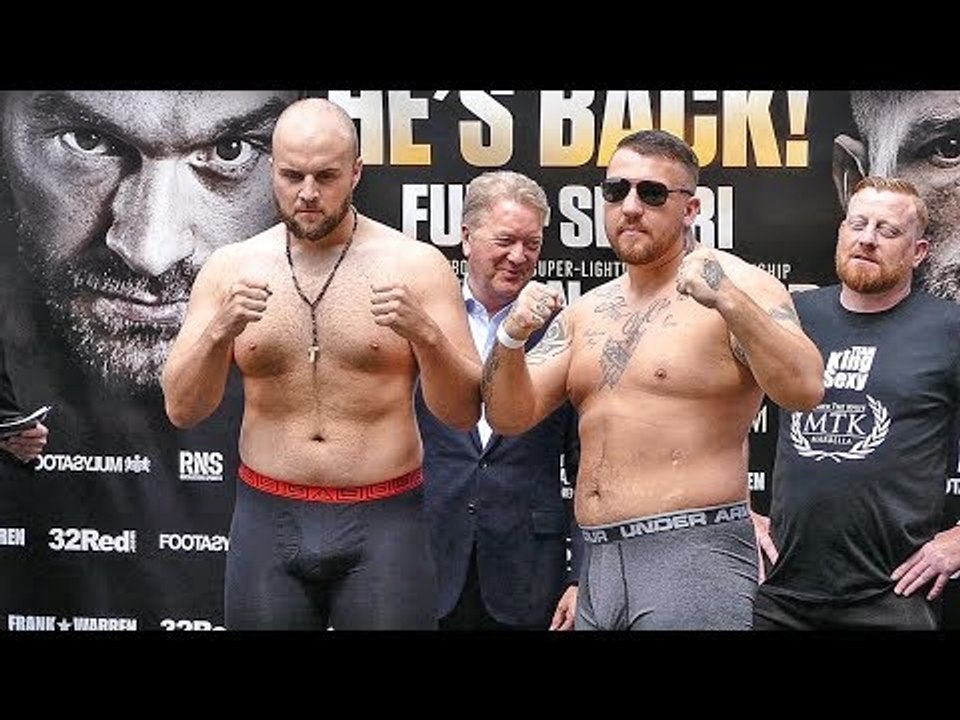 Nathan Gorman vs. Sean Turner WEIGH IN & FINAL FACE OFF | Tyson Fury vs ...