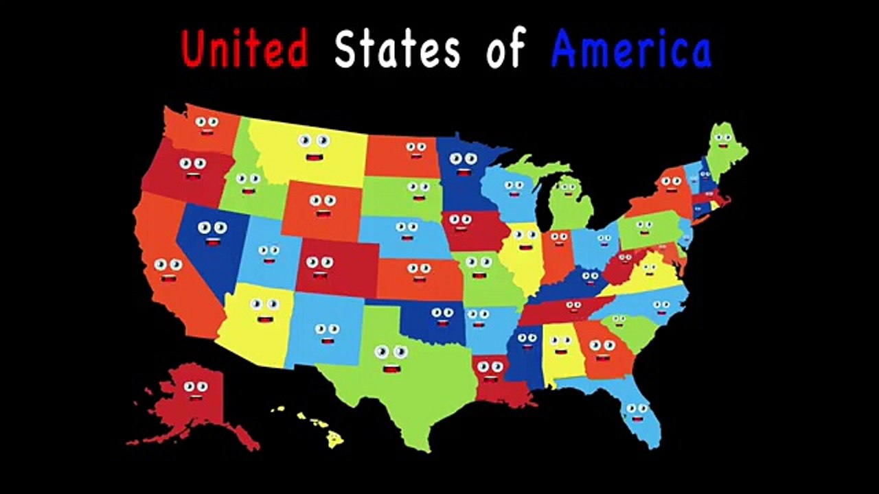 50 States Song for Kids/50 States and Capitals for Children/USA 50 ...